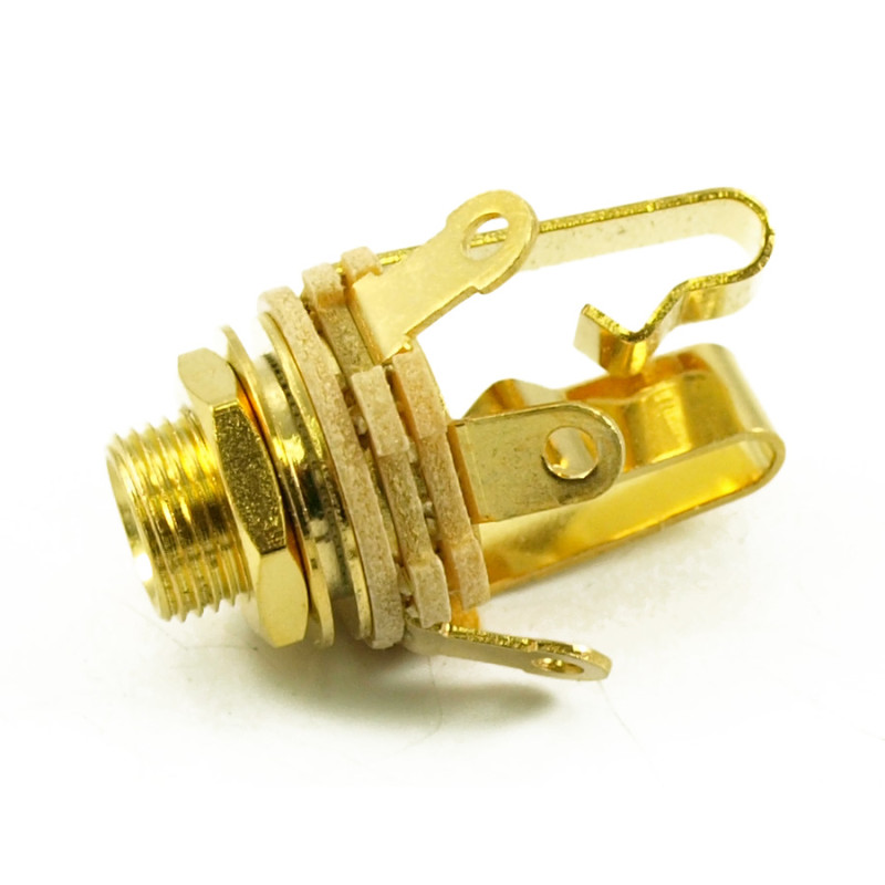SWITCHCRAFT® JACK 1/4 STEREO JACK - 24KGOLD PLATED