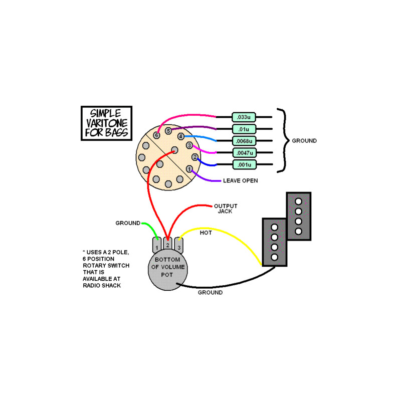 5 POSITION ROTARY SWITCH