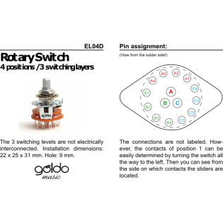 4 positions "Vario" Rotary Switch