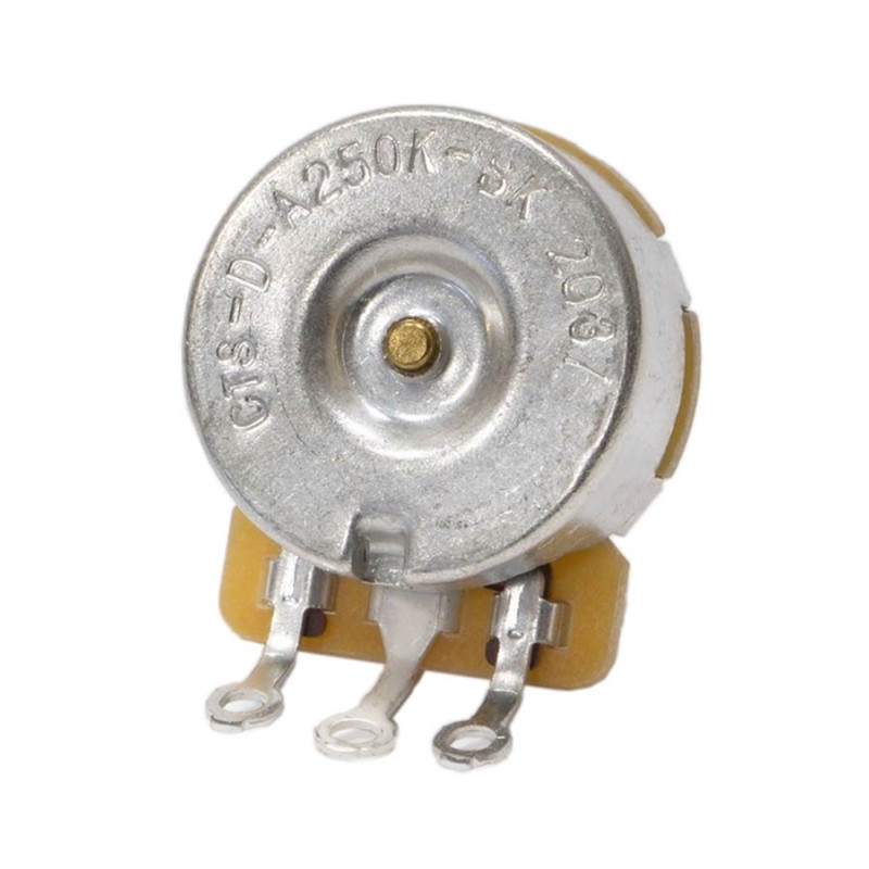 Vintage 250K audio no-load potentiometer, short bushing