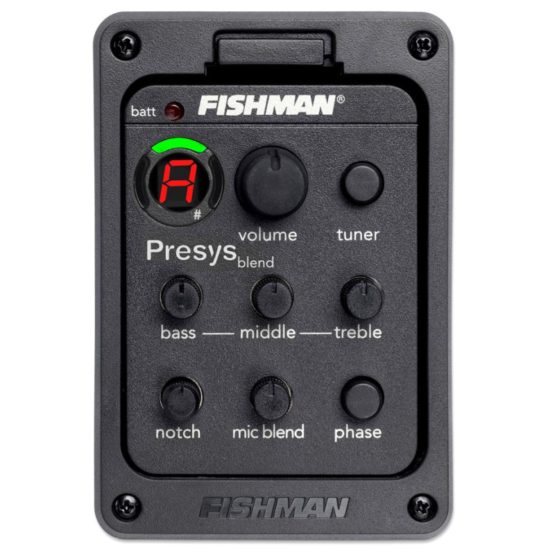 Fishman Presys preamp with pickup and endpin jack