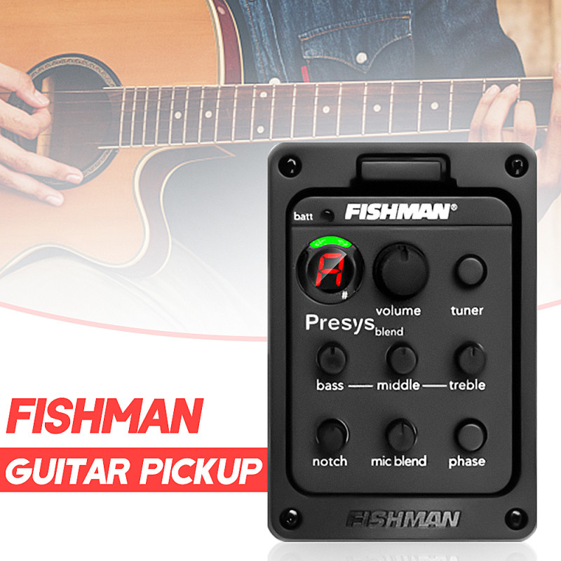 Fishman Presys preamp with pickup and endpin jack