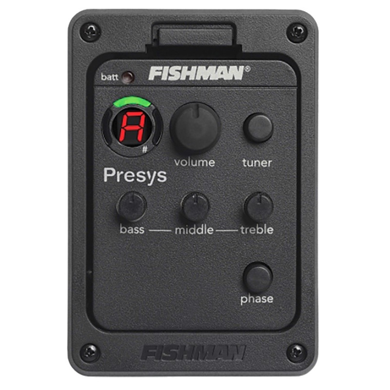 Fishman Presys preamp with pickup and endpin jack